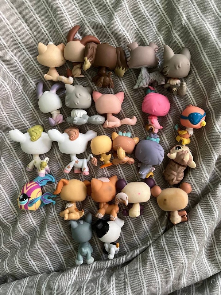 lps littlest pet shop hasbro lot dogs cats collie 67 cocker spaniel 960 ...