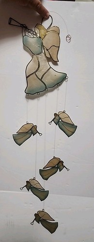 Capiz Shell Window Suncatcher Decoration Wind Chime Mobile Angels ...