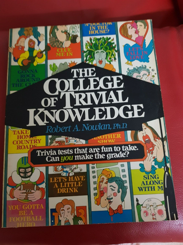 THE COLLEGE OF TRIVIAL KNOWLEDGE By ROBERT A. NOWLAN 1983 FUN TRIVIA ...