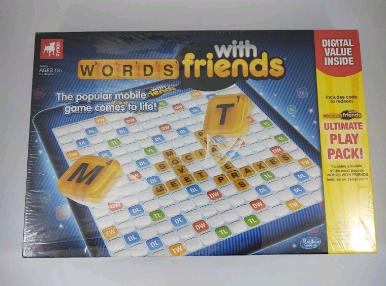 NEW, SEALED Words With Friends Board Game by Zynga Hasbro Gaming ...