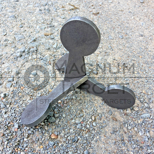 3/8" AR500 Reactive Steel Shooting Targets - Not Welded Jumping Jacks 2 ...