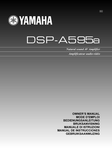 Bedienungsanleitung-Operating Istruzioni per Yamaha DSP-A595 A | eBay