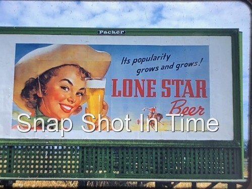 Lone Star Beer "Grows" Vintage 1952 Billboard Sign Advertising Slide 35 ...