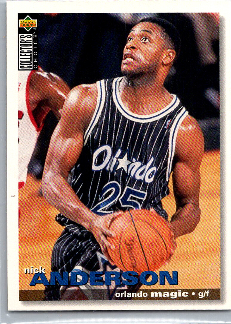 #163 Nick Anderson Orlando Magic 1995-96 Collector's Choice Upper Deck ...