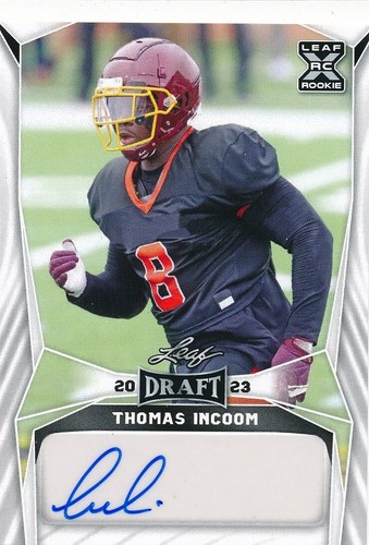 THOMAS INCOOM 2023 Leaf Draft Football AUTO RC BRONCOS | eBay