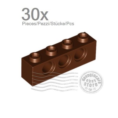 30x LEGO 3701 Technic Brick 1x4 Reddish Brown | 4267994 | eBay