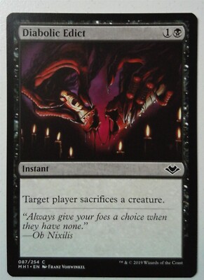 Diabolic Edict *PLAYSET* Magic MtG x4 Modern Horizons | eBay
