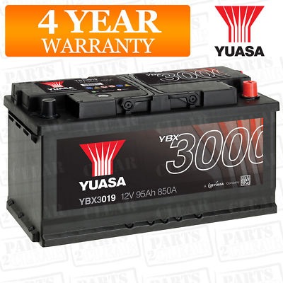 Jaguar Xk 8 Qdv Qev 1996-2005 Yuasa YBX3019 Smf Battery Electrical ...