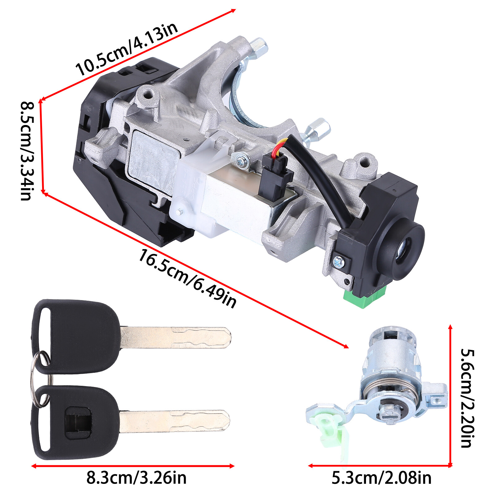 Ignition Switch Cylinder Door Lock w/ 2 Keys For Honda Civic S2000 CR-V ...