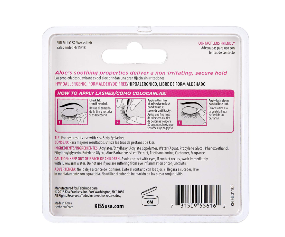 KISS Strip Eyelash Adhesive Clear Best Dermatologist Tested Lash Glue 0 ...