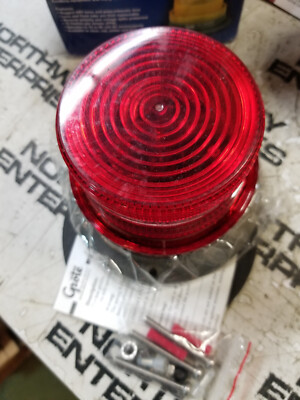 Grote 7710 Mighty Mini Red Lens Strobe Beacon Permanent Mount 77102 12 ...