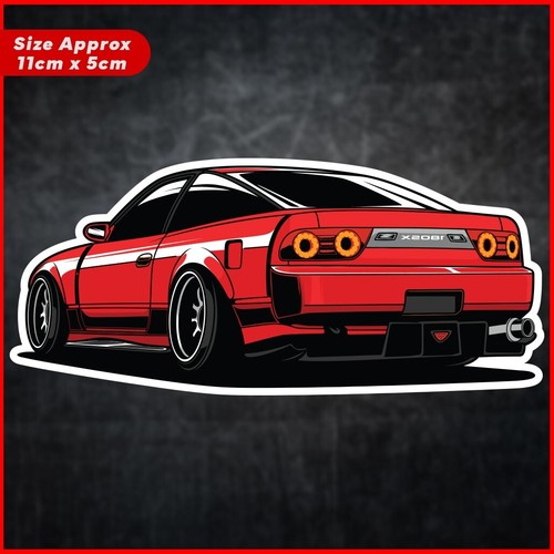Nissan Silvia 180sx Jdm Sticker Laptop Car Mancave Window Glass Toolbox ...