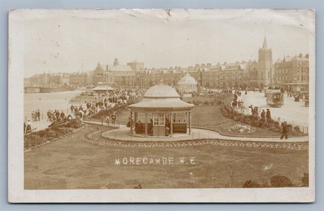 MORECAMBE ENGLAND ANTIQUE REAL PHOTO POSTCARD RPPC UK | eBay