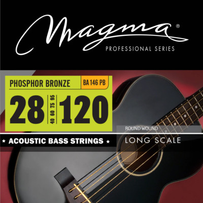 Magma Acoustic Bass Strings Extra Light+ - Phosphor Bronze Round Wound - Long Sc | eBay