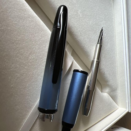 PILOT Capless Fountain Pen M Nib BLUE Limited Production w/BOX 1 time ...