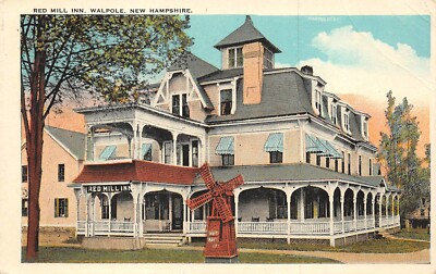 # G2861 WALPOLE, N.H. POSTCARD, RED MILL INN | eBay