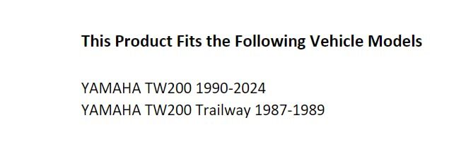 Tusk Front Utility Rack For Yamaha TW200 1990-2025 | eBay
