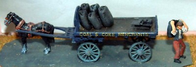 Horse drawn Coal Cart G3 UNPAINTED OO Scale Langley Models Kit 1/76 ...
