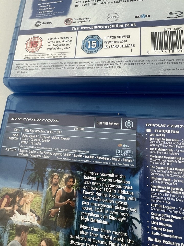 Lost: The Complete Series (Blu-ray 36 Disc Set) READ DESCRIPTION | eBay