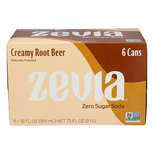 Creamy Root Beer Zero Calorie Soda 72 Oz (Case Of 4) By Zevia | eBay
