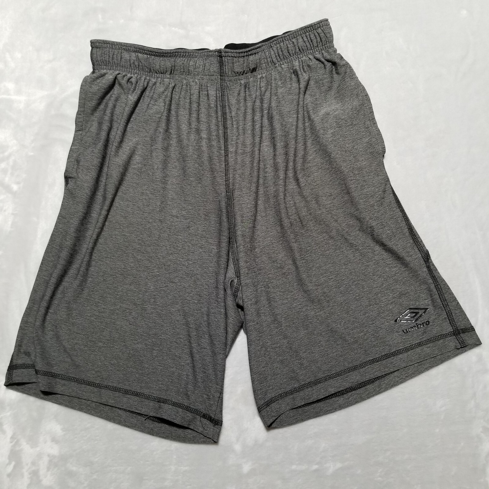 Umbro Shorts Men S Small Soccer Gym Drawstrings Pockets Gray | eBay