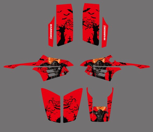 ATV Decals Stickers Backgrounds Graphics Kit For Yamaha Warrior 350 ...