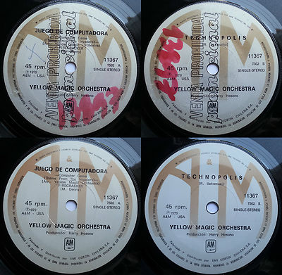 YELLOW MAGIC ORCHESTRA COMPUTER GAME 1979 PROMO & REGULAR VERS CHILEAN ...