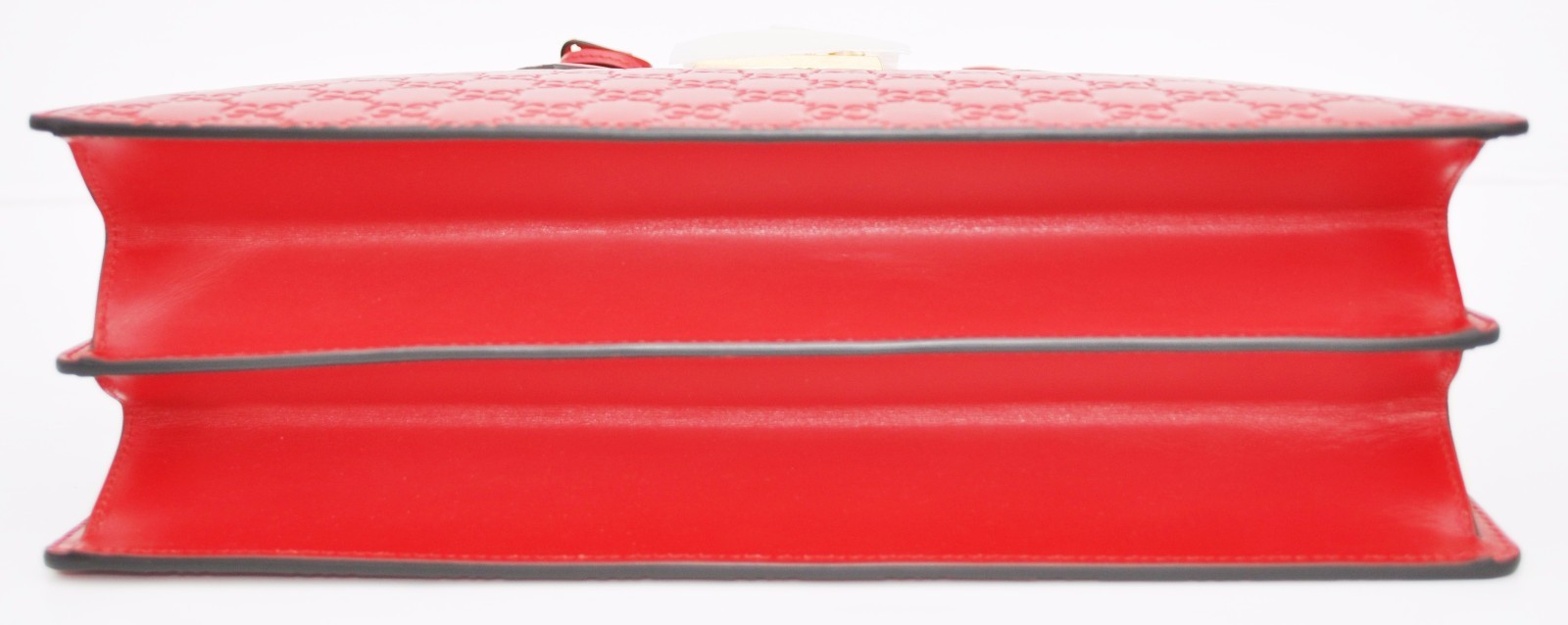 Gucci Borsa Padlock Gucci Signature Top Handle Leather Bag, Red, MSRP ...