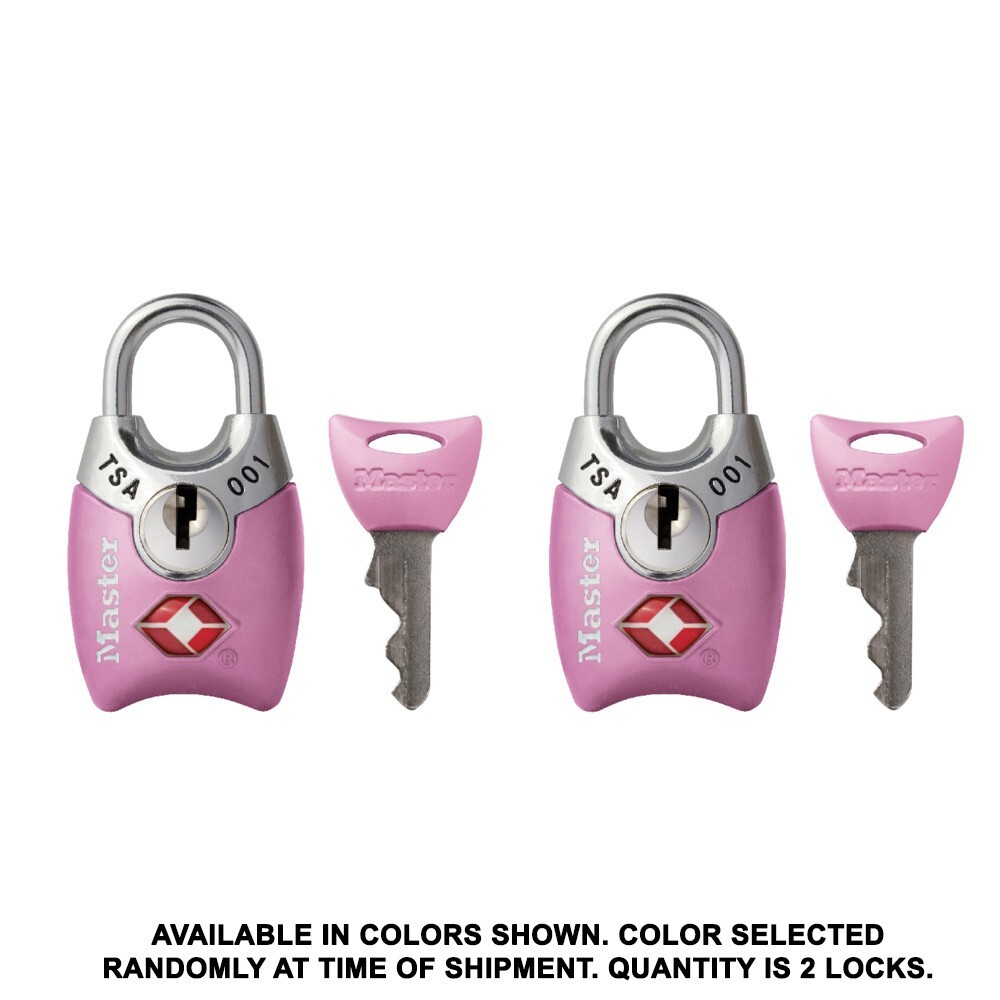 Master Lock 4689T 1-TSA Luggage Padlock With Keyed, Set Of 2, Assorted ...