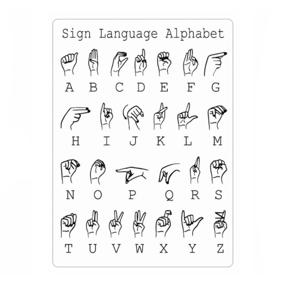 Asl Sign Language Alphabet American Sign Language Alphabet Flash Cards