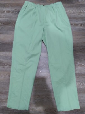 ALIA Womens Lime Green Elastic Waist Pull On Pants Size 16 | eBay