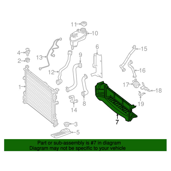 OEM Mercedes-Benz CLA C117 Lower Radiator Bracket A2465051130 Genuine ...