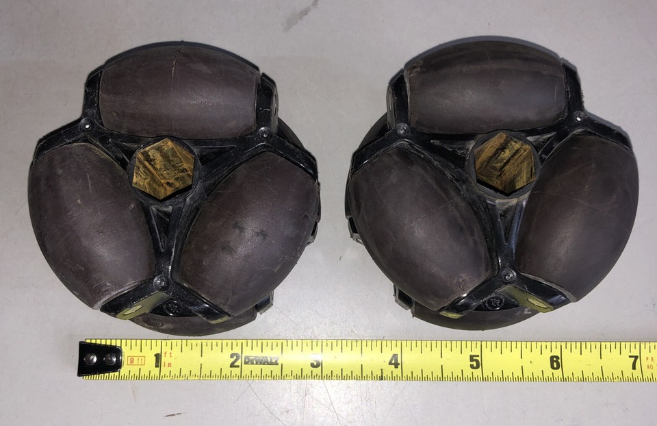 3" 70mm Robotic Omni Directional Wheel HEX bore Hubs DIY Robot ...