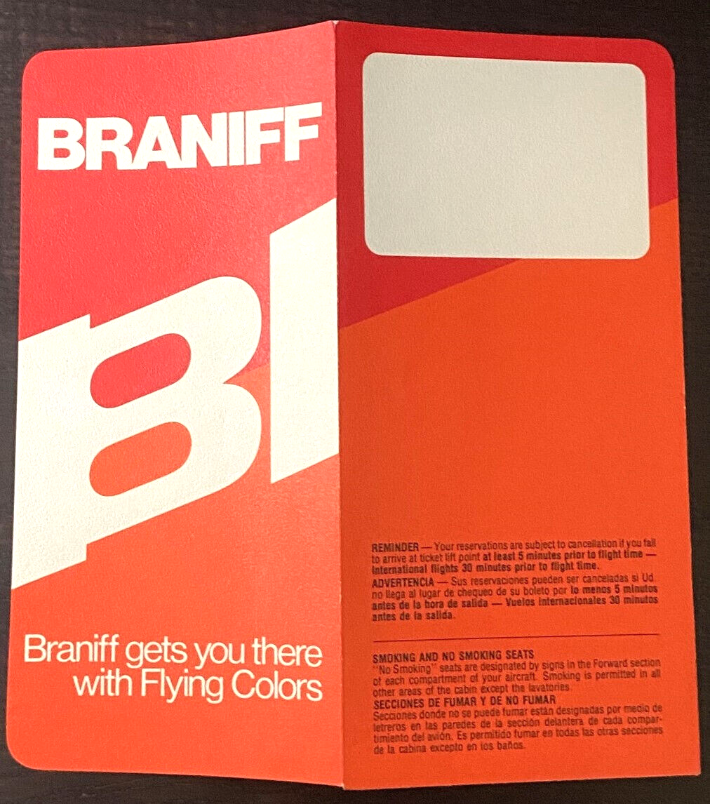 BRANIFF INTERNATIONAL TICKET JACKET | eBay
