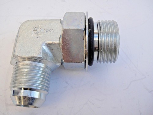 LOT OF 6 PARKER 1215 - 1-1/6X7/8 MALE O RING BOSS 90º STRAIGHT TREAD ...