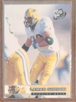 2002 Press Pass Silver #13 Lamar Gordon North Dakota State Bison ...