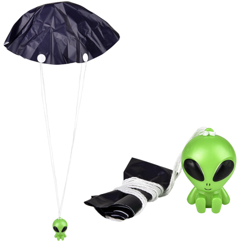 24 Piece - 1.75" GALACTIC GREEN ALIEN PARATROOPER - UFO Child Kid Toy ...