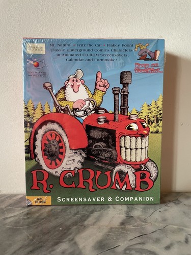 Vintage R Crumb Screen Saver Rare Unopened CD-ROM 90s Time Warner Mr ...