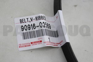 9091602569 Genuine Toyota BELT, V(FOR FAN & ALTERNATOR) 90916-02569 | eBay