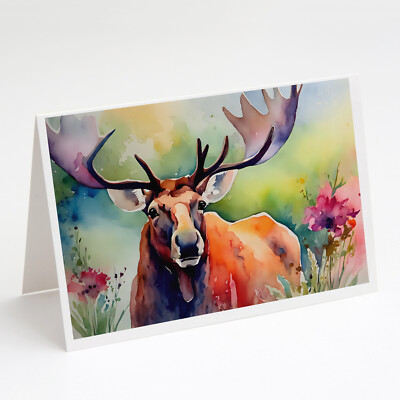 Moose Greeting Cards and Envelopes Pack of 8 DAC2966GCA7P | eBay