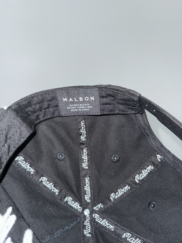 MALBON GOLF Nylon Script Rope Hat Cap Blue EUC Men’s Sold Out Rare EUC ...