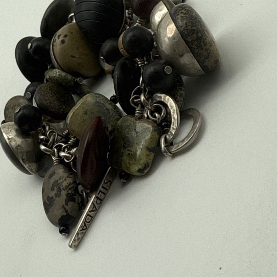 Silpada 8" Gemstone and Sterling Silver Cha-Cha Bracelet B2003 | eBay