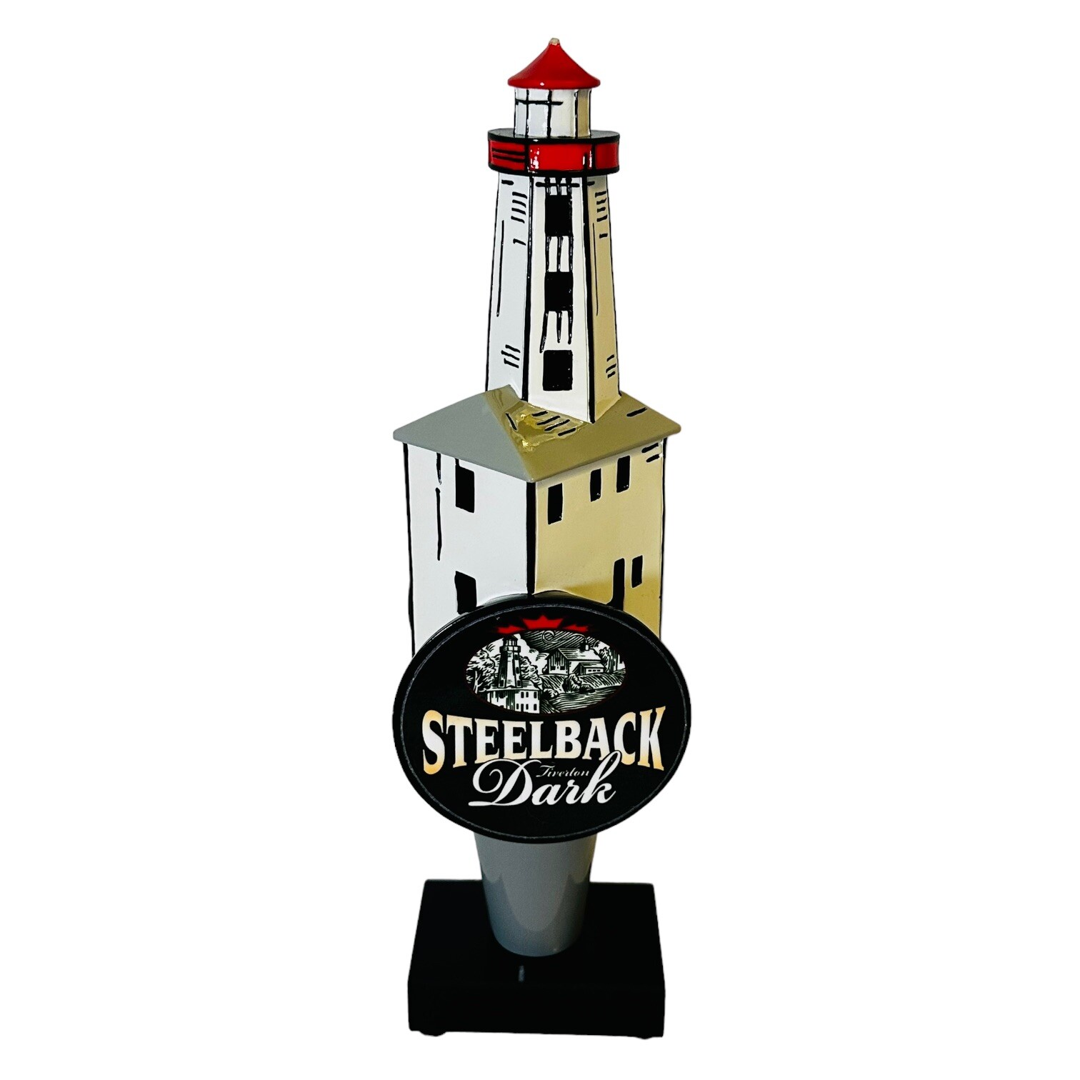 STEELBACK DRAUGHT BEER TAP HANDLE NAUTICAL LIGHTHOUSE RARE Bar Pub ...