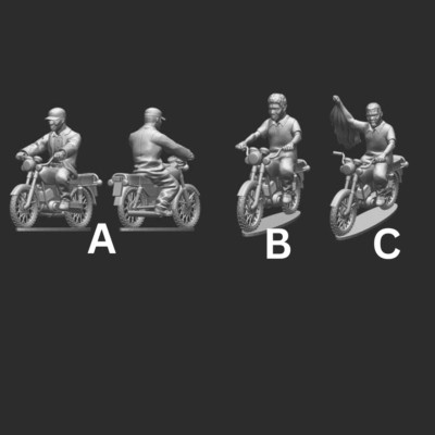 Miska Miniatures Ultra Modern African Civilians on Motorcycles 15mm ...
