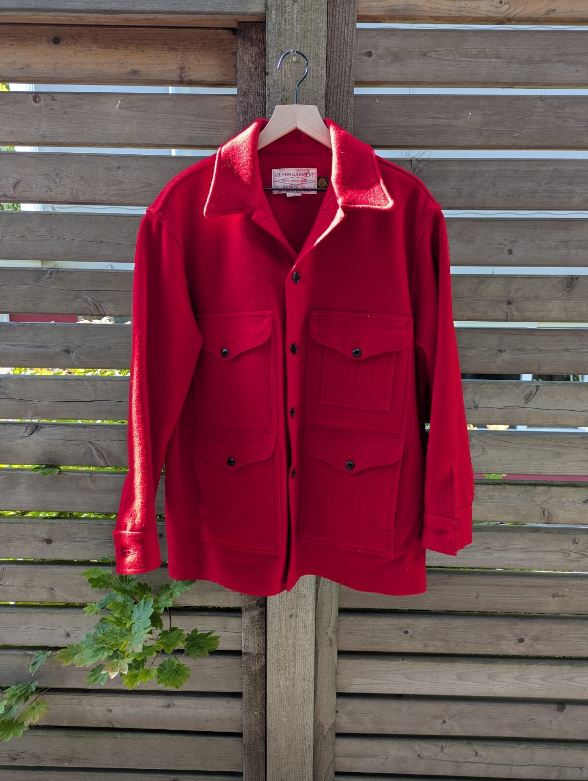 Filson Mens Vintage Red Mackinaw Cruiser Size 46 Lot 110 | eBay