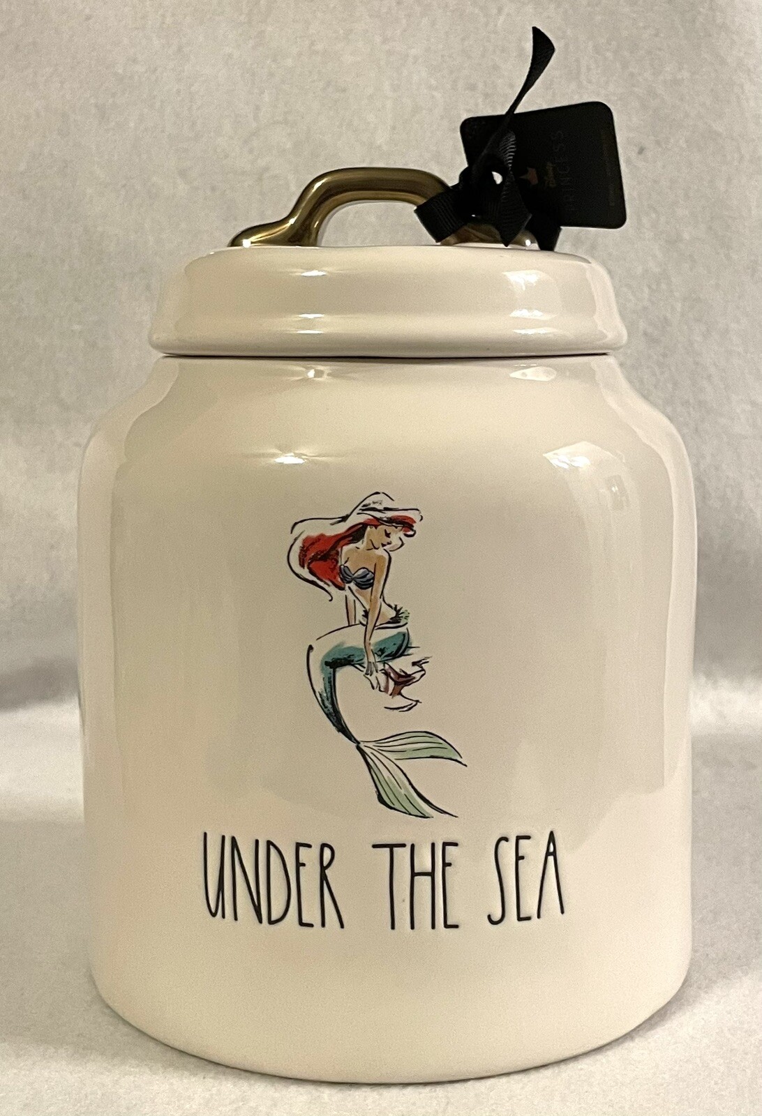 NEW Rae Dunn Ariel Little Mermaid Under The Sea Canister Cookie Jar ...