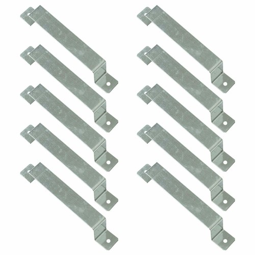 Pack of 10 Galvanised Fence Panel Security Brackets – Fits 4x4 Posts.Screws Incl | eBay UK