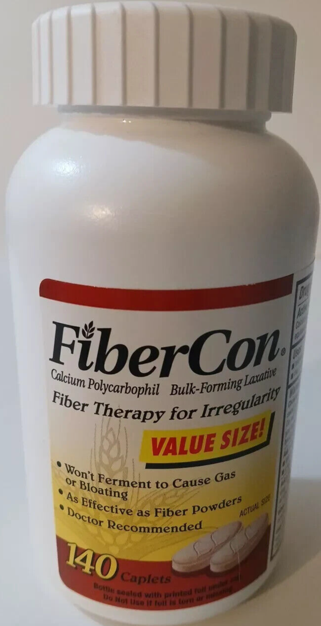 Fibercon Fiber Therapy For Regularity Supplement 140ct EXP 12/2026 | eBay