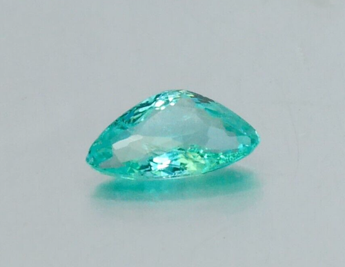 0.43ct Natural Paraiba Tri 7x4mm Neon Blue Color 100% Genuine Paraiba ...
