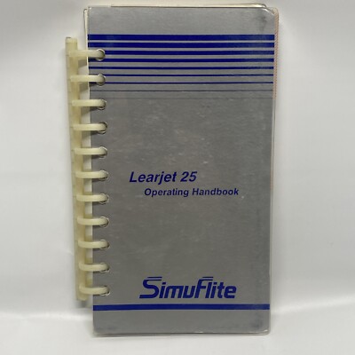 LearJet 25 Operating Handbook SimuFlite | eBay